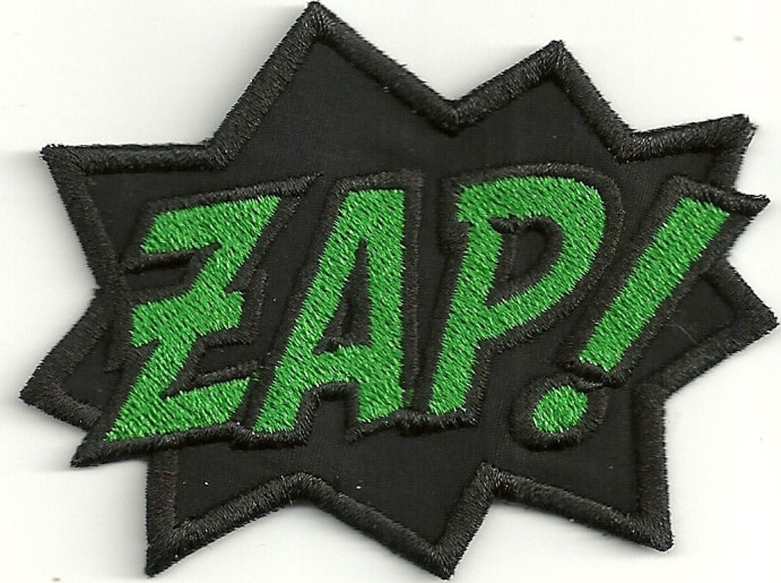 Super Hero ZAP Patch Any Color Combo Custom Made - Etsy