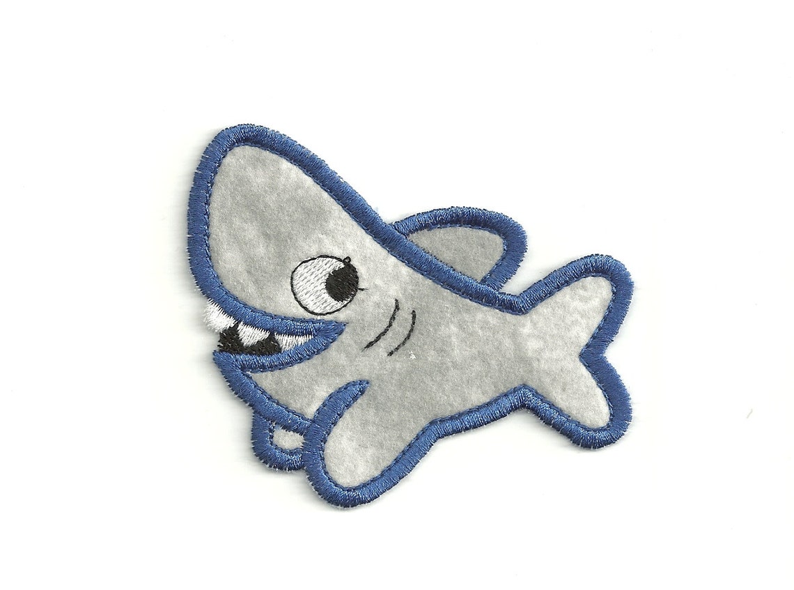 Cartoon Shark Patch Custom Made AP139 - Etsy