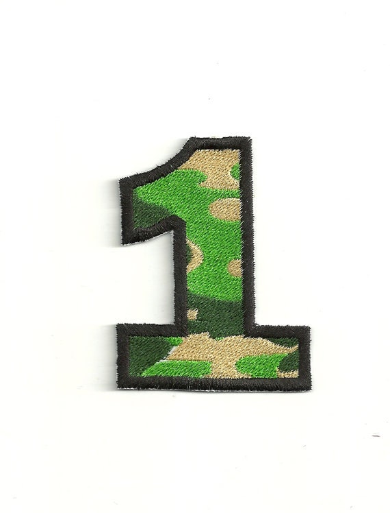 Camouflage Number Patch 2 Custom Made LET3 | Etsy