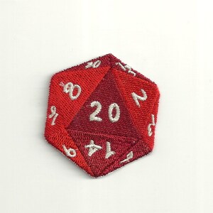 D-20 D&D Patch, Any Color Combo! Custom Made! F16 - Etsy