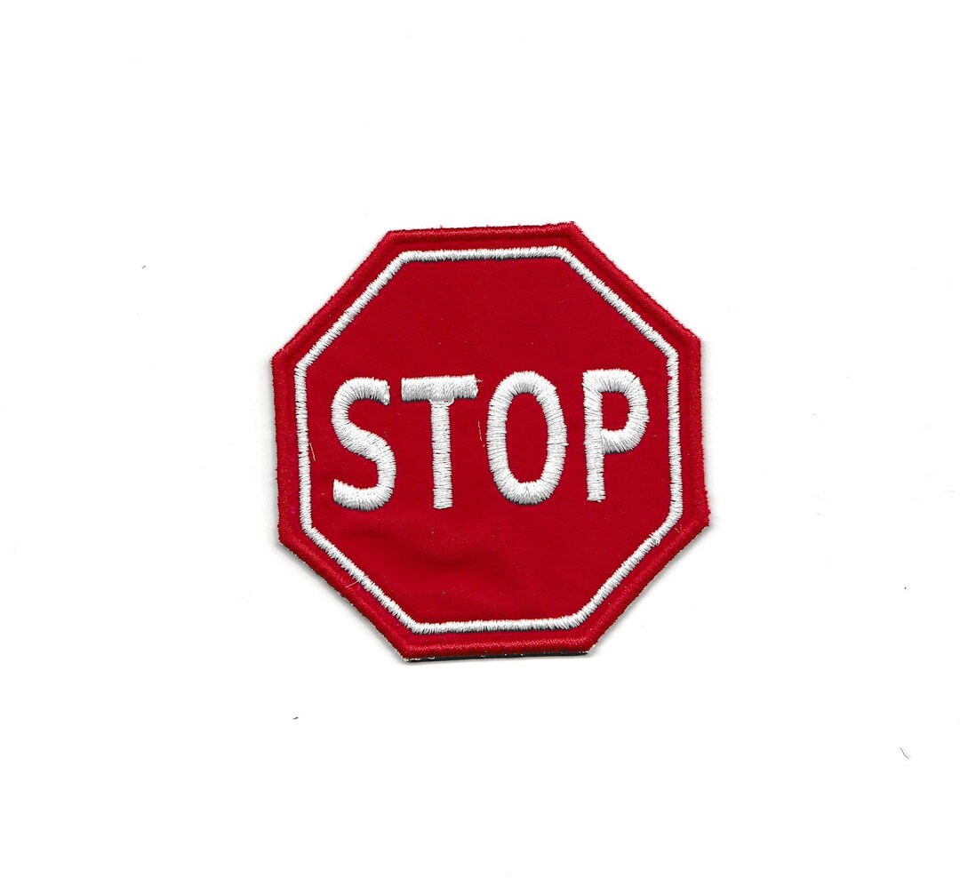 Stop Sign Patch! Custom Made! - Etsy