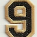 7" Varsity Number Patch, Any Color Combo, Large Custom Made! - Etsy