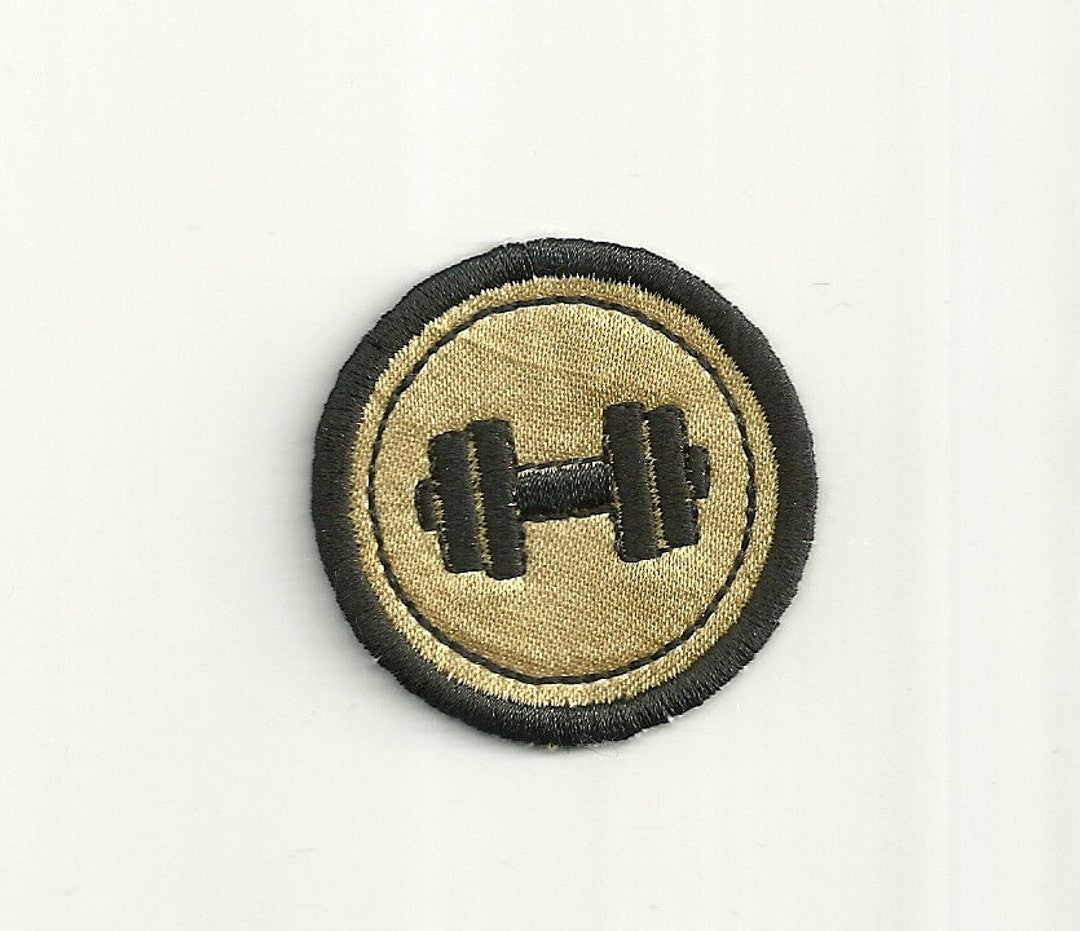 2" Weight Lifting Merit Badge, Patch! Any Color Combo! Custom Made! - Etsy