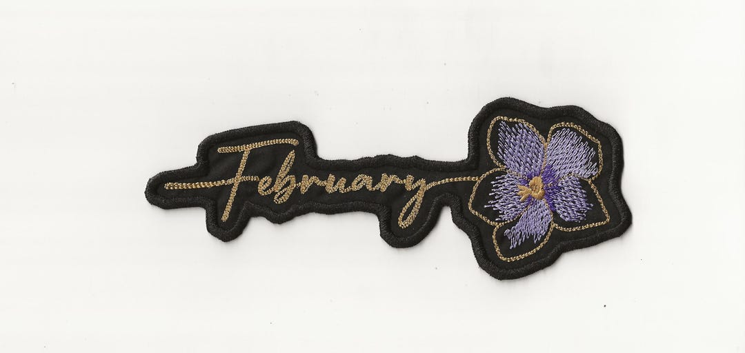 February Birth Flower, Violet Patch! Custom Made! AP144 - Etsy