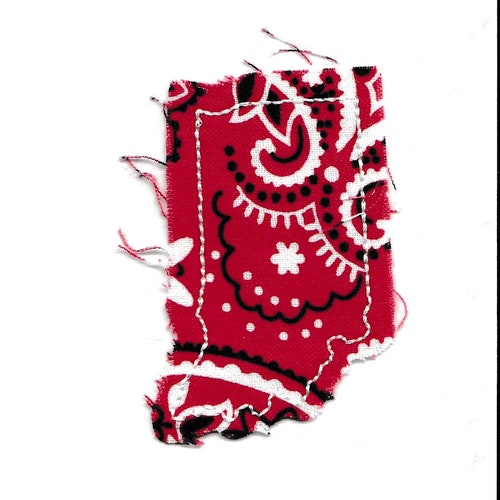 Indiana State Patch Any Color Custom Made - Etsy