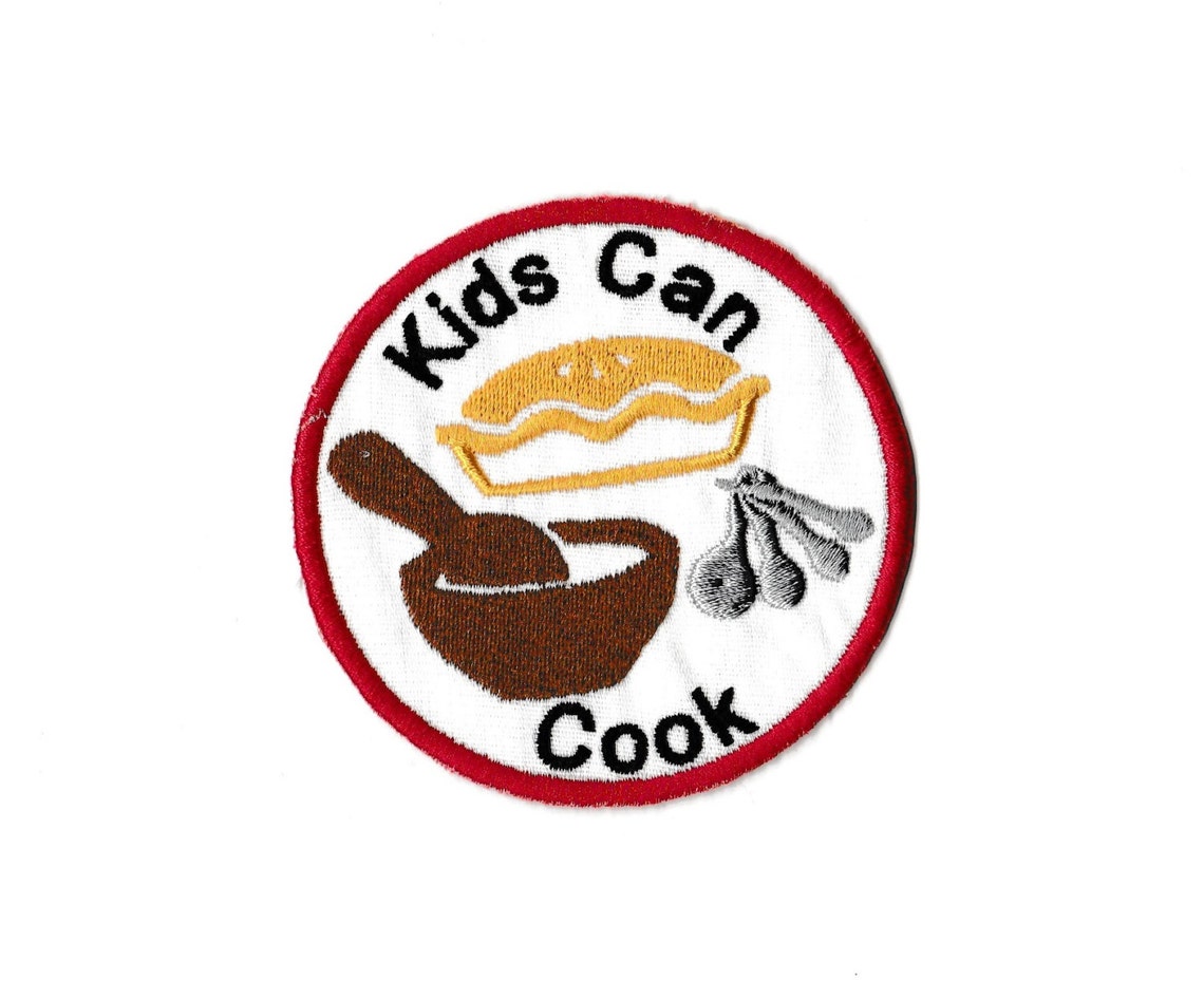 3" Kids Cooking Merit Badge, Patch! Any Color Combo! Custom Made! - Etsy