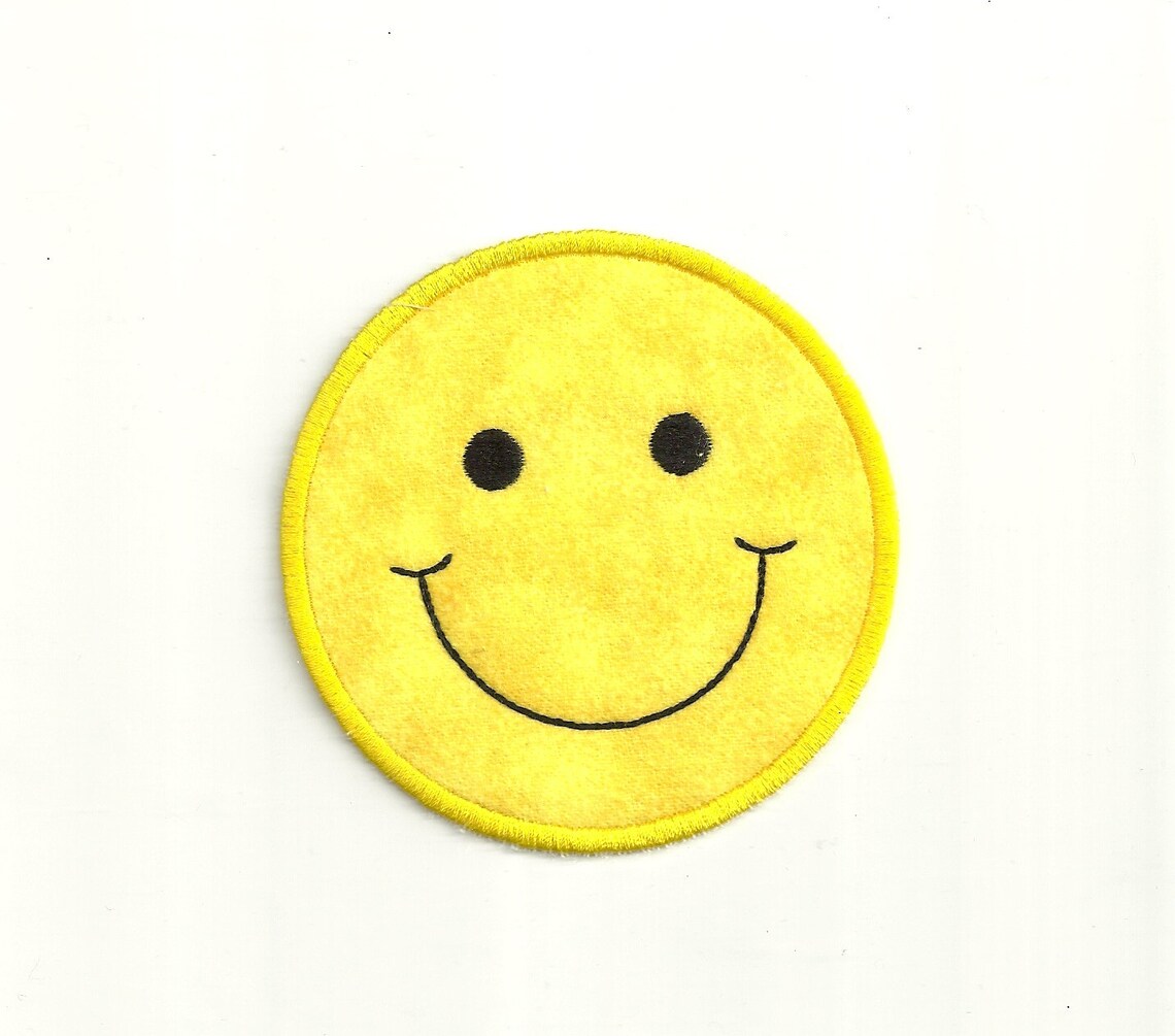 Smiley Face Patch Custom Made - Etsy
