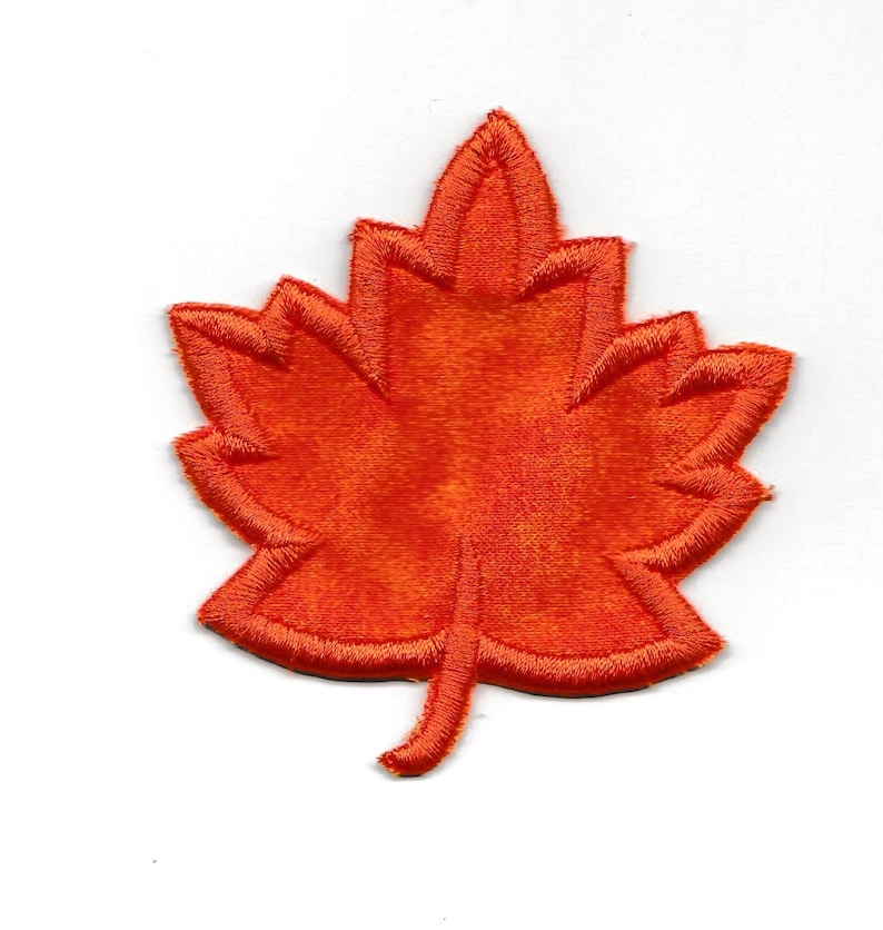 3 Fall Maple Leaf Patch Custom Made Any Color AP125 - Etsy