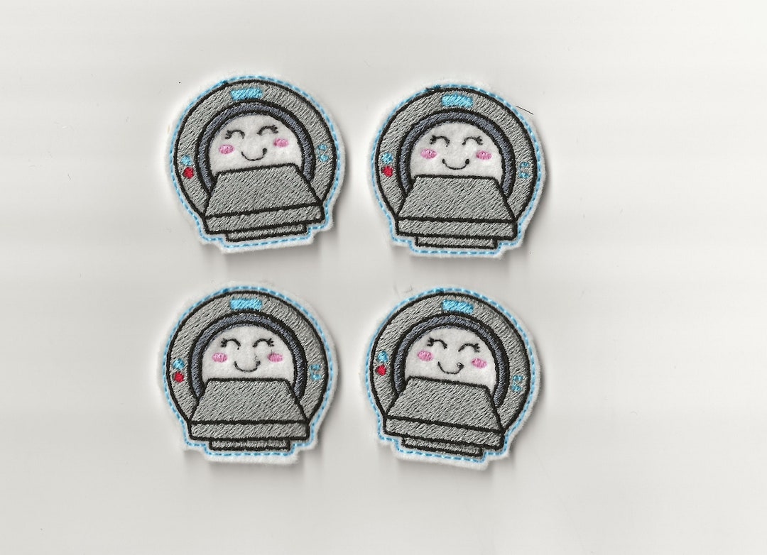 MRI / CT Kawaii Felties! Custom Color, Set of 4! - Etsy