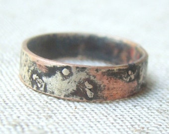 Rustic Mens Ring | Etsy