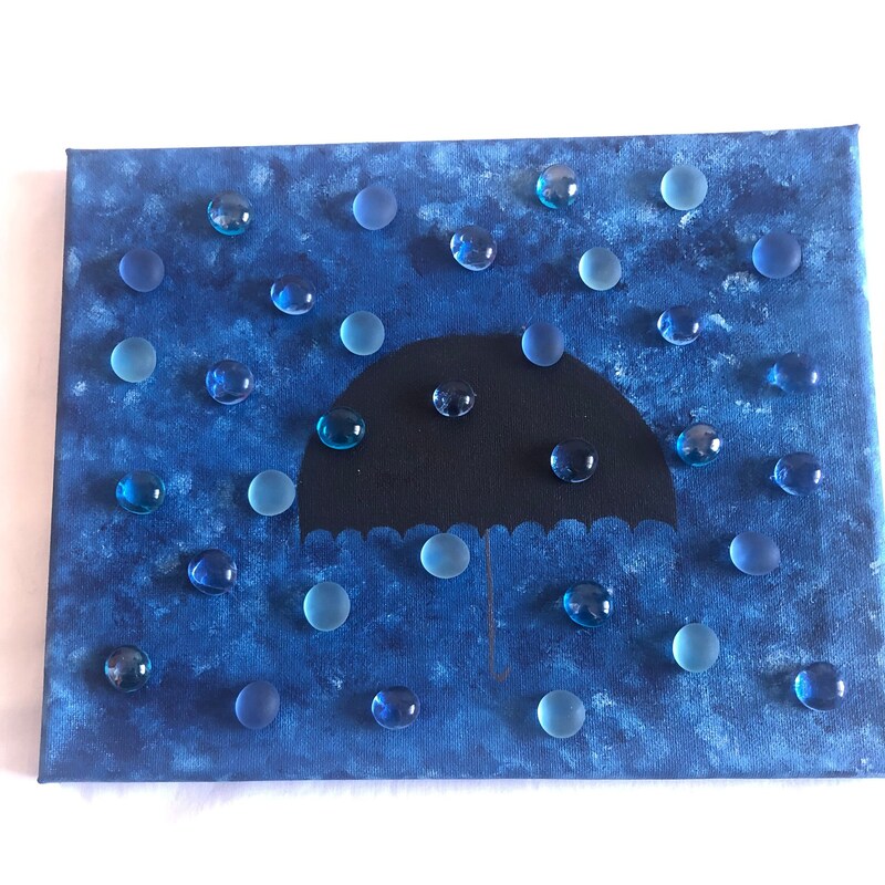 Raindrops Painting - Etsy