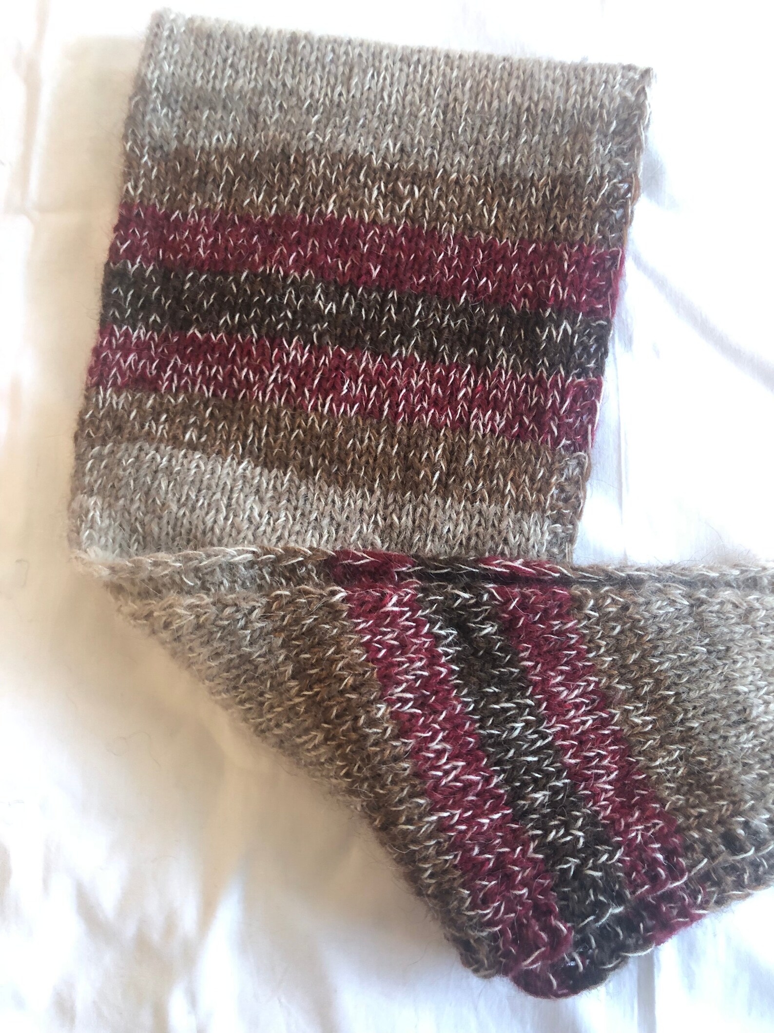 Icelandic Wool and Einband Scarf, Warm and Colourful Scarf - Etsy