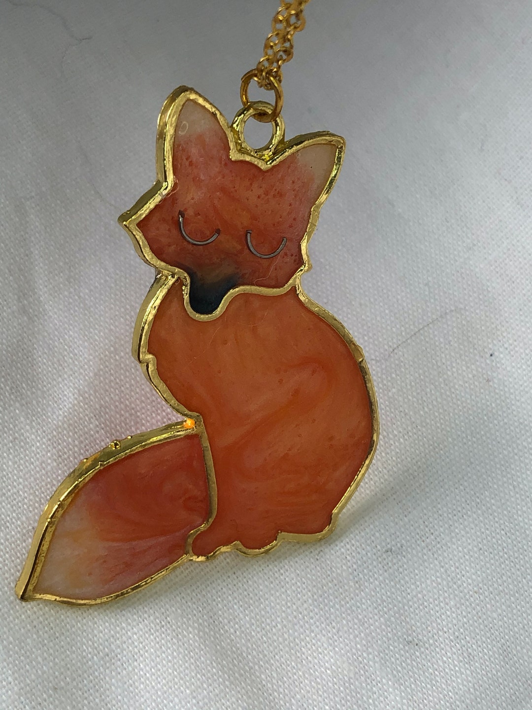 Jewellery for Her, Resin Jewellery, Resin Fox - Etsy