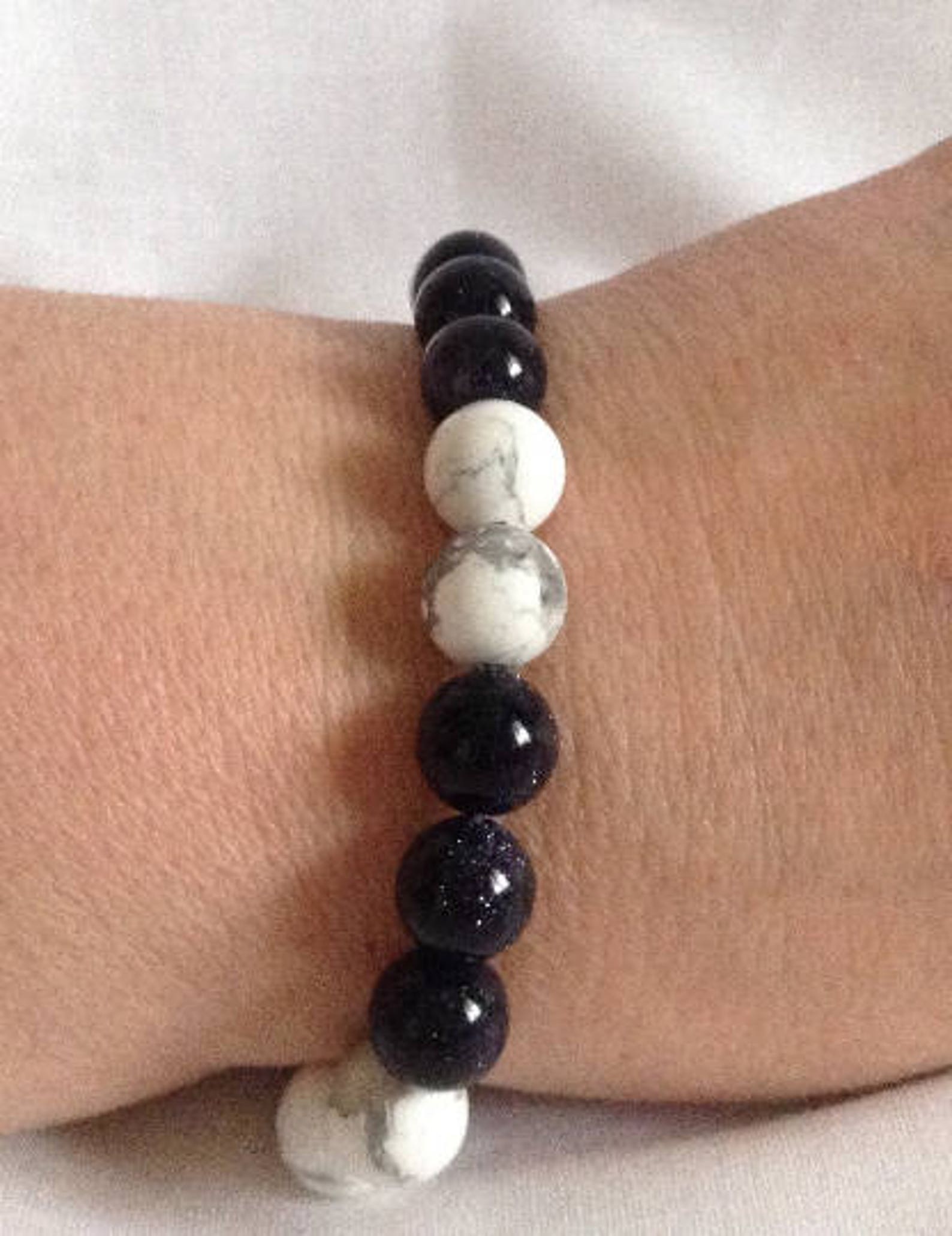 Stretch Bracelet Unisex Beaded Bracelet - Etsy