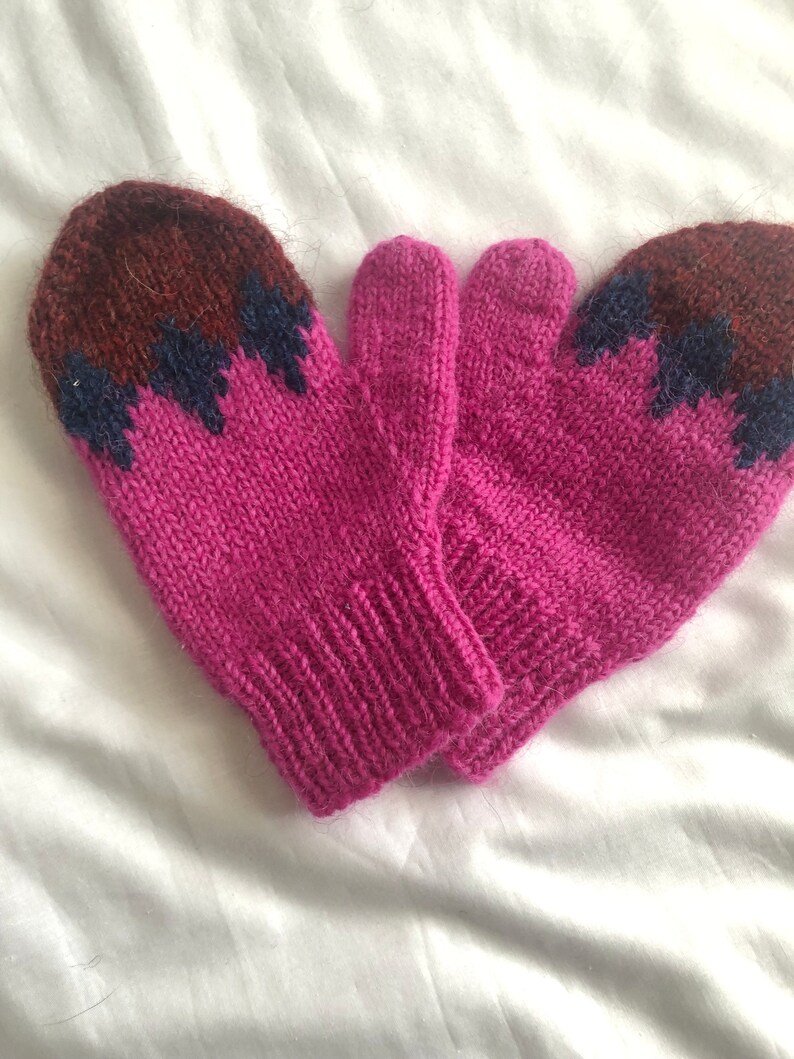 Wool Mittens, Icelandic Wool Mittens - Etsy