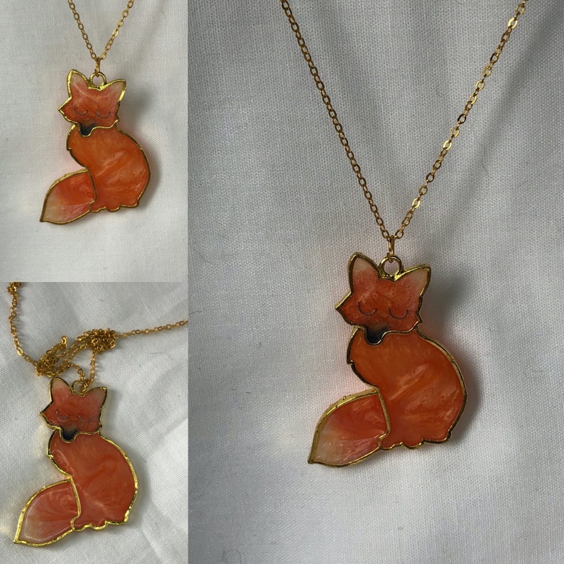Jewellery for Her Resin Jewellery Resin Fox - Etsy
