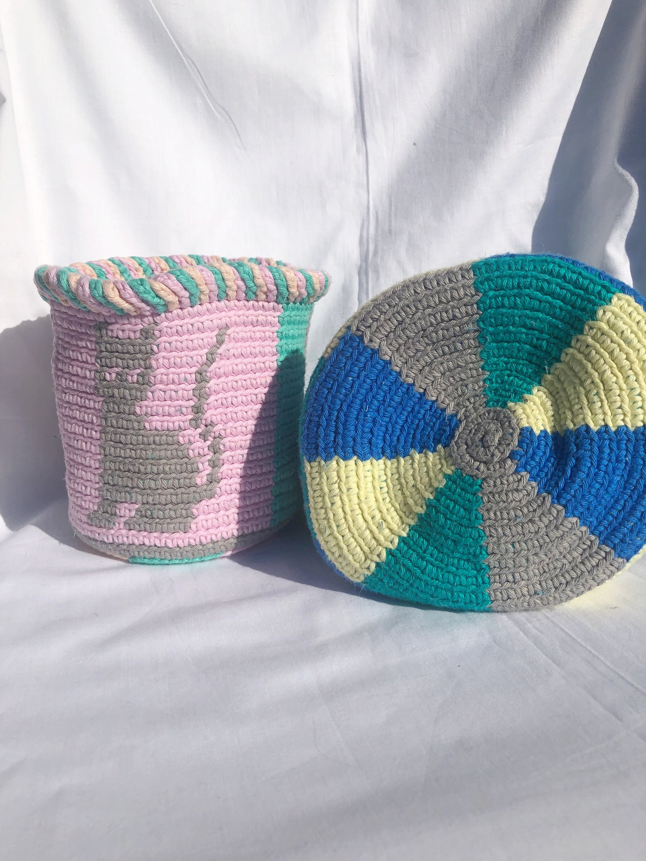 Crochet Basket Crochet Basket for Children's Room - Etsy