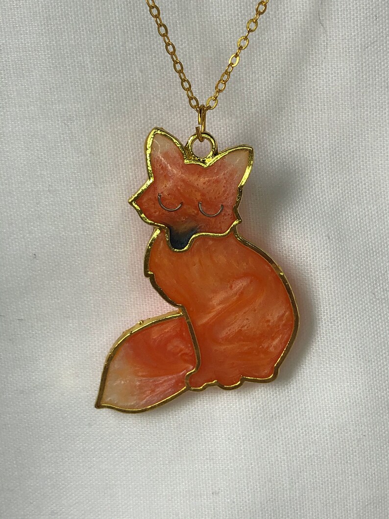 Jewellery for Her Resin Jewellery Resin Fox - Etsy
