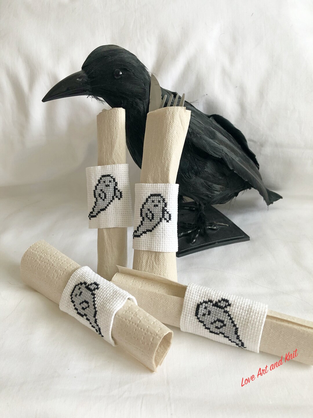 Ghost Napkins Rings, Halloween Table Decoration, - Etsy