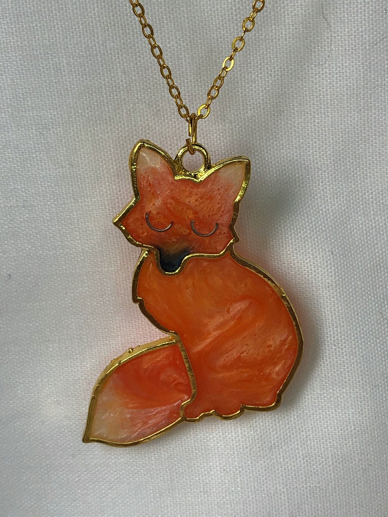 Jewellery for Her Resin Jewellery Resin Fox - Etsy