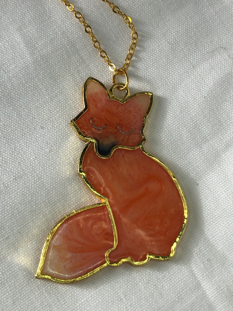 Jewellery for Her Resin Jewellery Resin Fox - Etsy