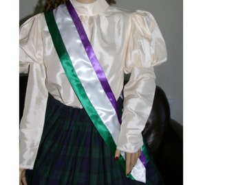 Suffragette sash | Etsy