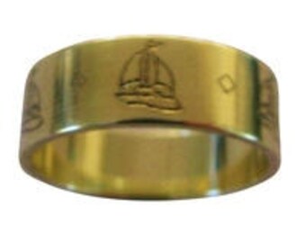 Sailboat Wedding Ring - Etsy