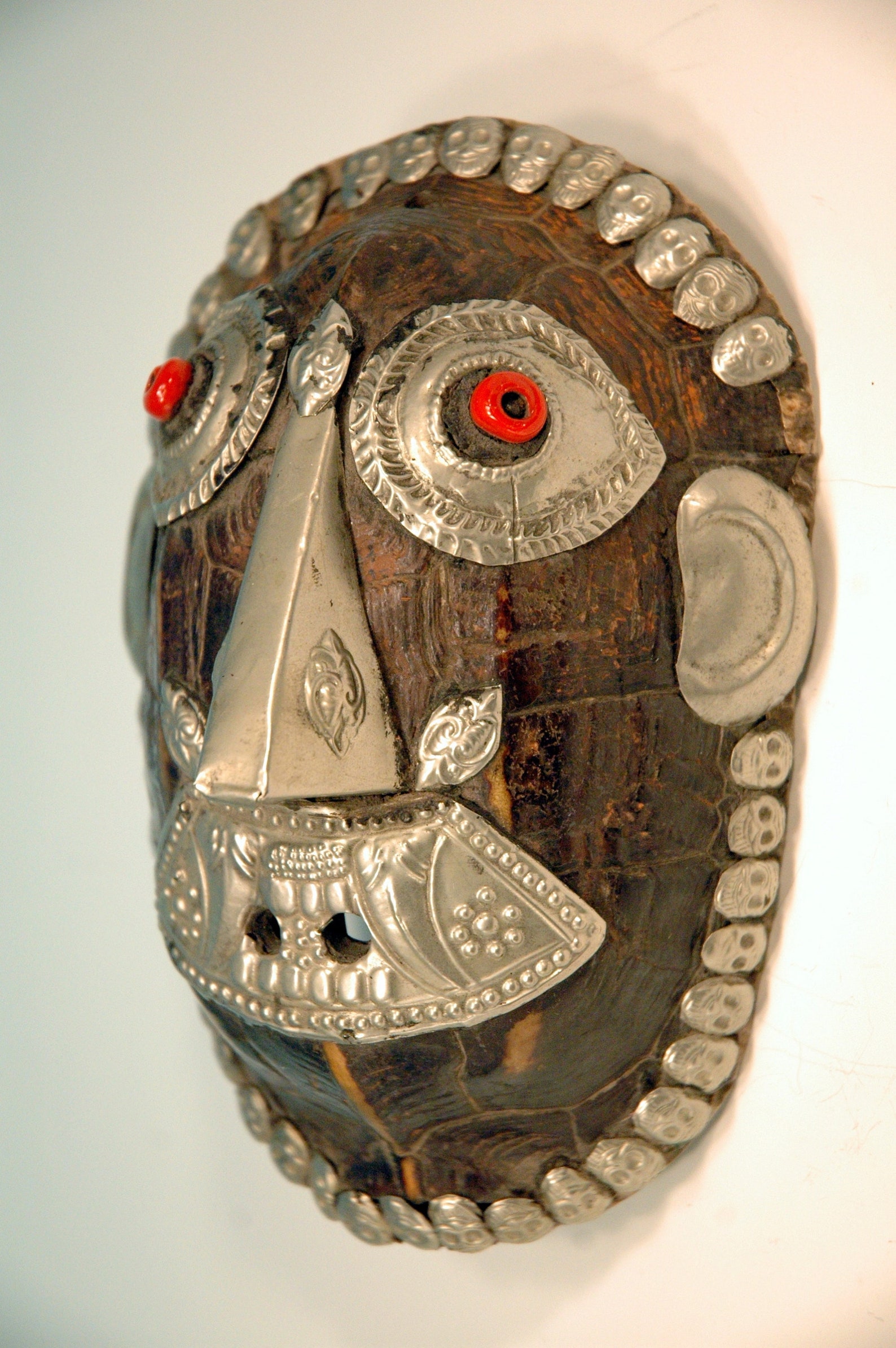 TURTLE SHELL MASK With Silver Metal. Purchased From Bangkok, Thailand ...