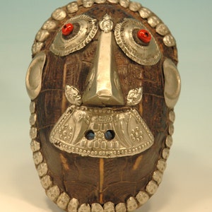 TURTLE SHELL MASK With Silver Metal. Purchased From Bangkok, Thailand ...