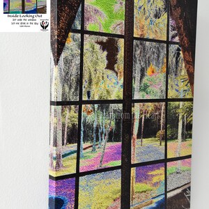 INSIDE OUT WINDOW Art, Palm Tree Art, Abstract Art Print, Living in ...