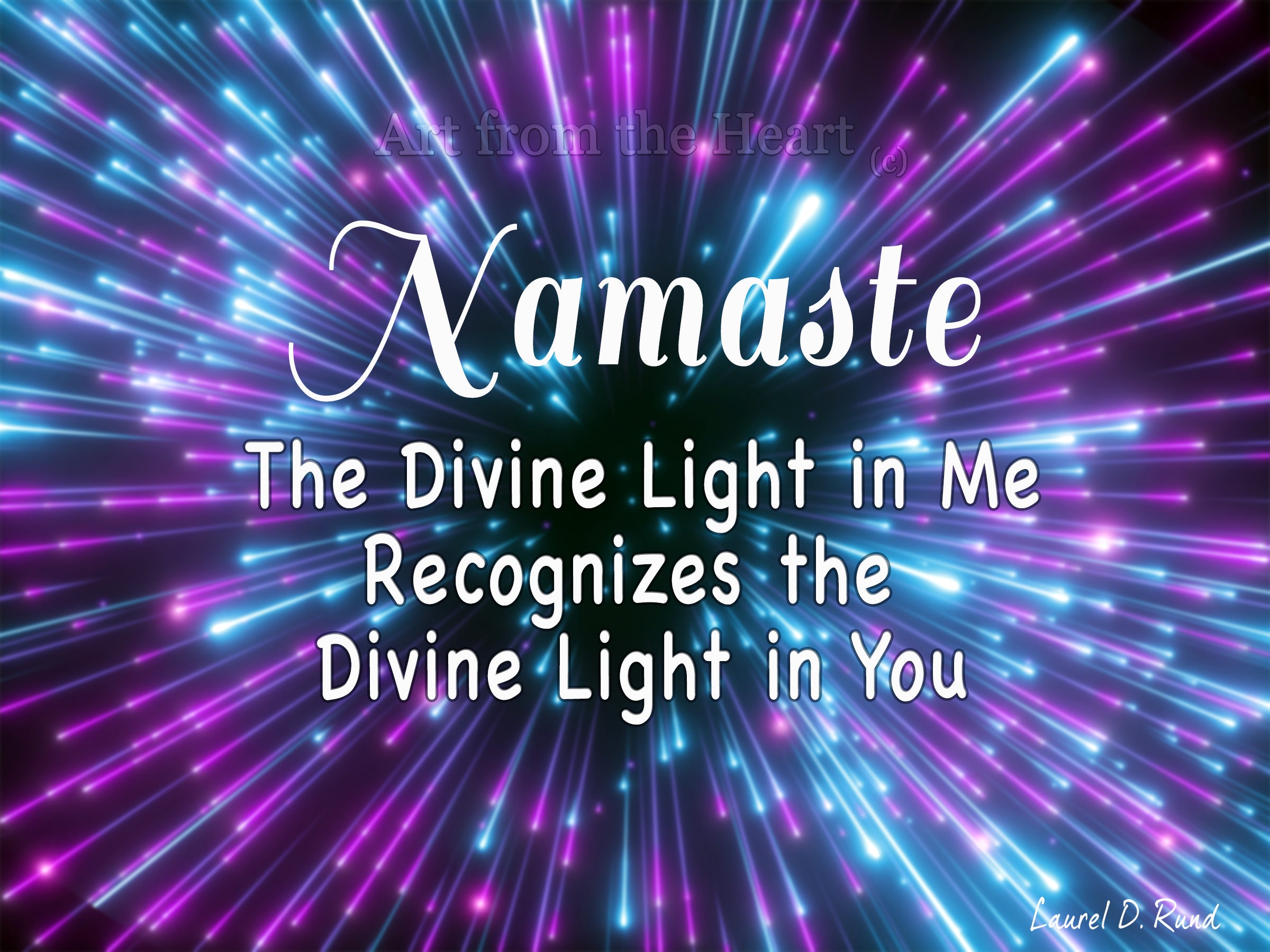 Namaste the Divine in Me Recognizes the Divine in You | Etsy