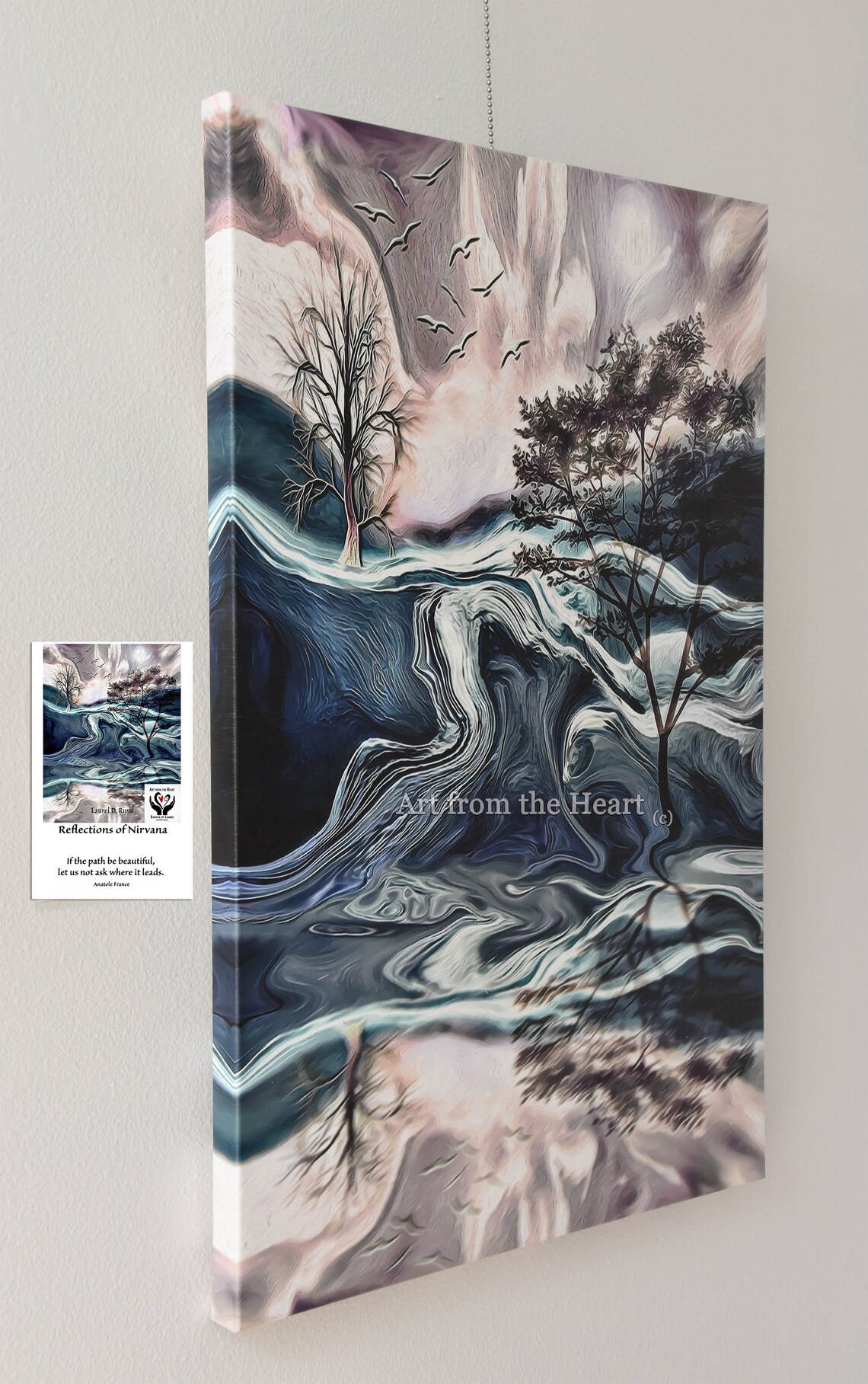 REFLECTIONS WALL ART Abstract Wall Art Art Lover Gift Nirvana Wall Art ...