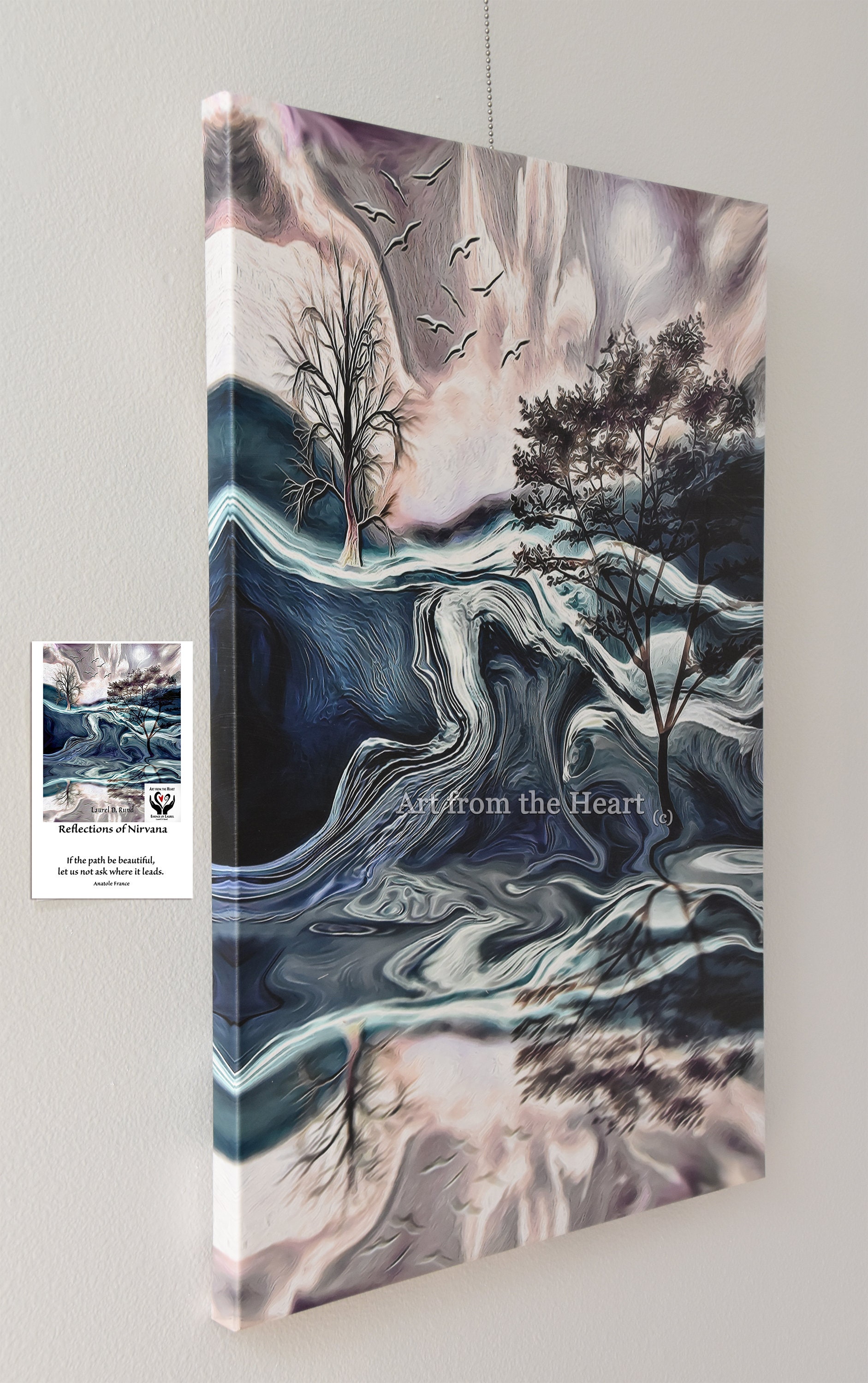 REFLECTIONS WALL ART Abstract Wall Art Art Lover Gift Nirvana Wall Art ...