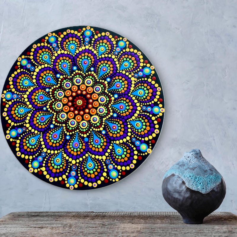 Mandala Wall Decor - Etsy