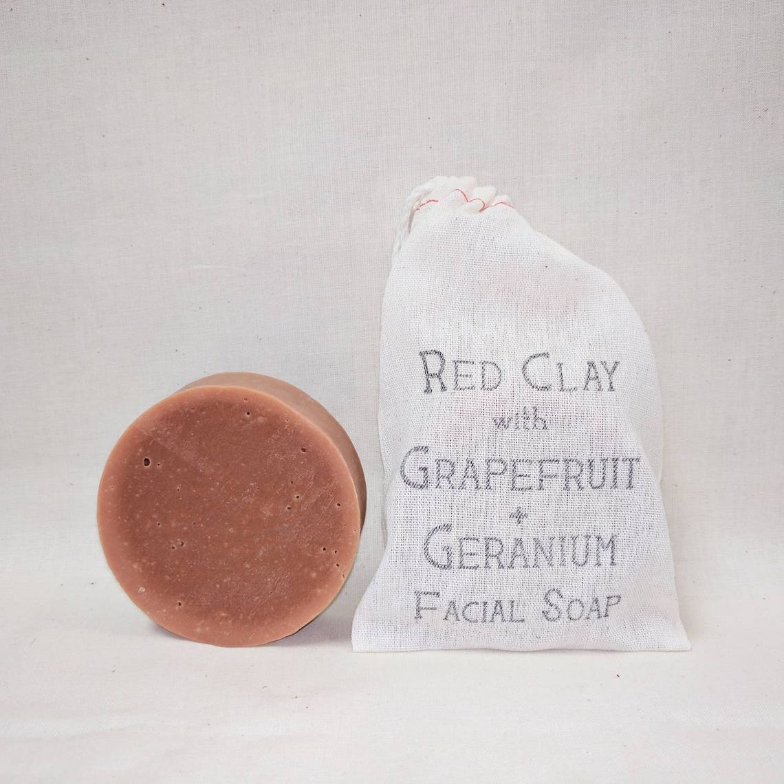 Red Clay With Grapefruit and Geranium Facial Soap. Handmade, All ...