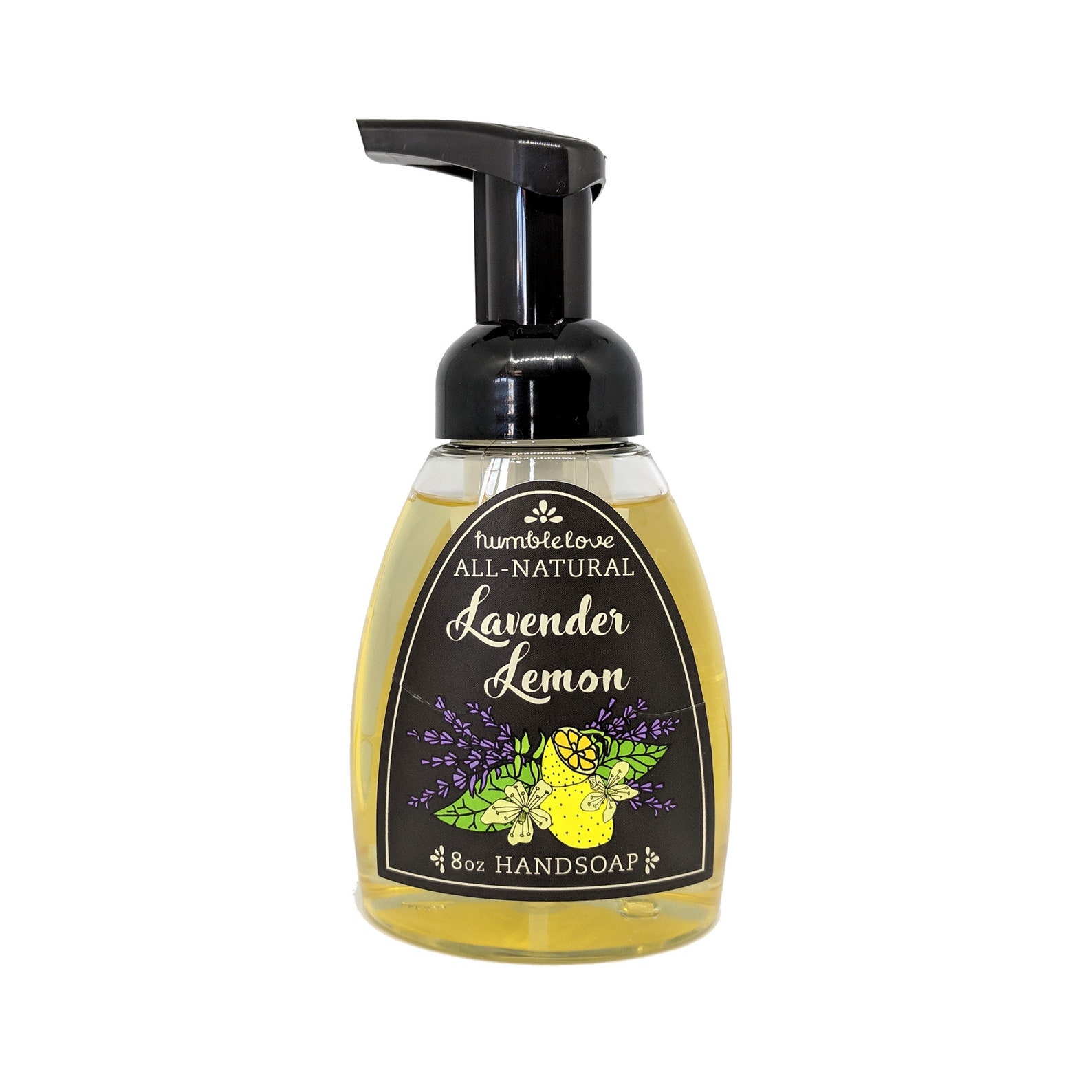 Lavender Lemon Liquid Hand Soap 8oz Foam Pump All Natural - Etsy