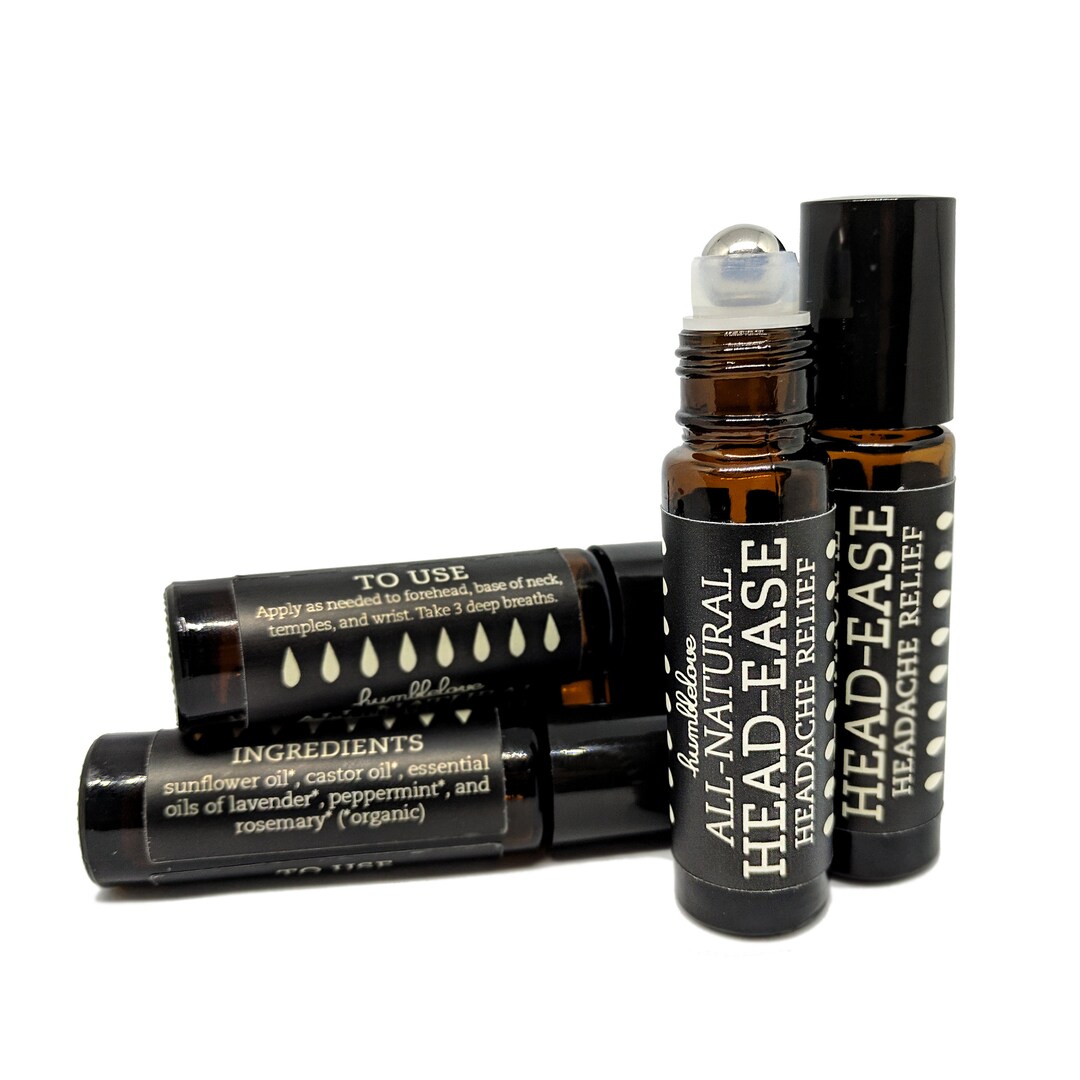 Head-ease Aromatherapy Roll on for Headaches, Migraines, and Tension - Etsy