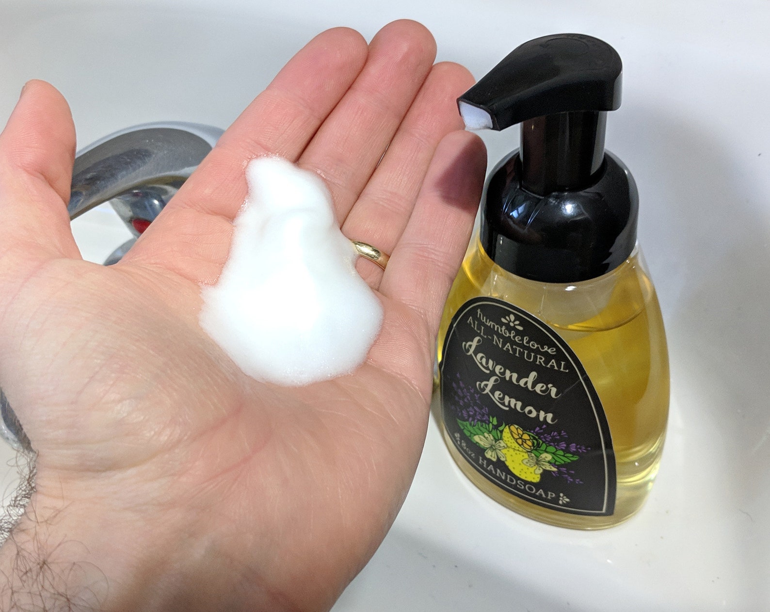 Lavender Lemon Liquid Hand Soap 8oz Foam Pump All Natural - Etsy