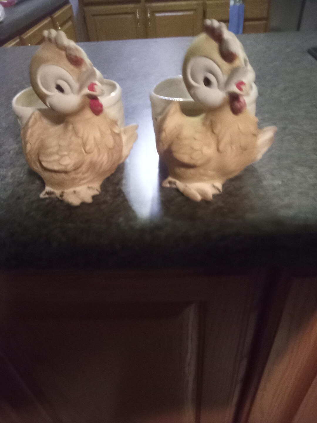 Cutest Little Rooster Planter Pair Ever - Etsy