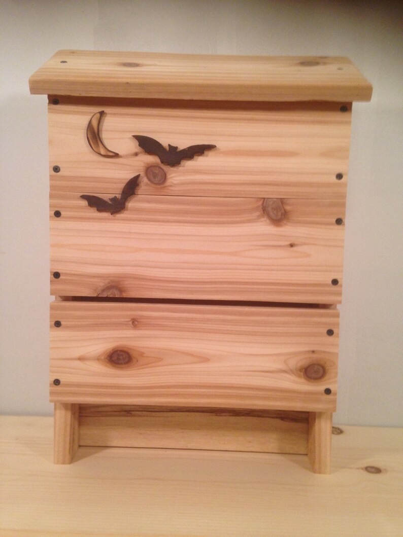 Handcrafted Cedar Bat House - Natural Mosquito Control - Conservation ...