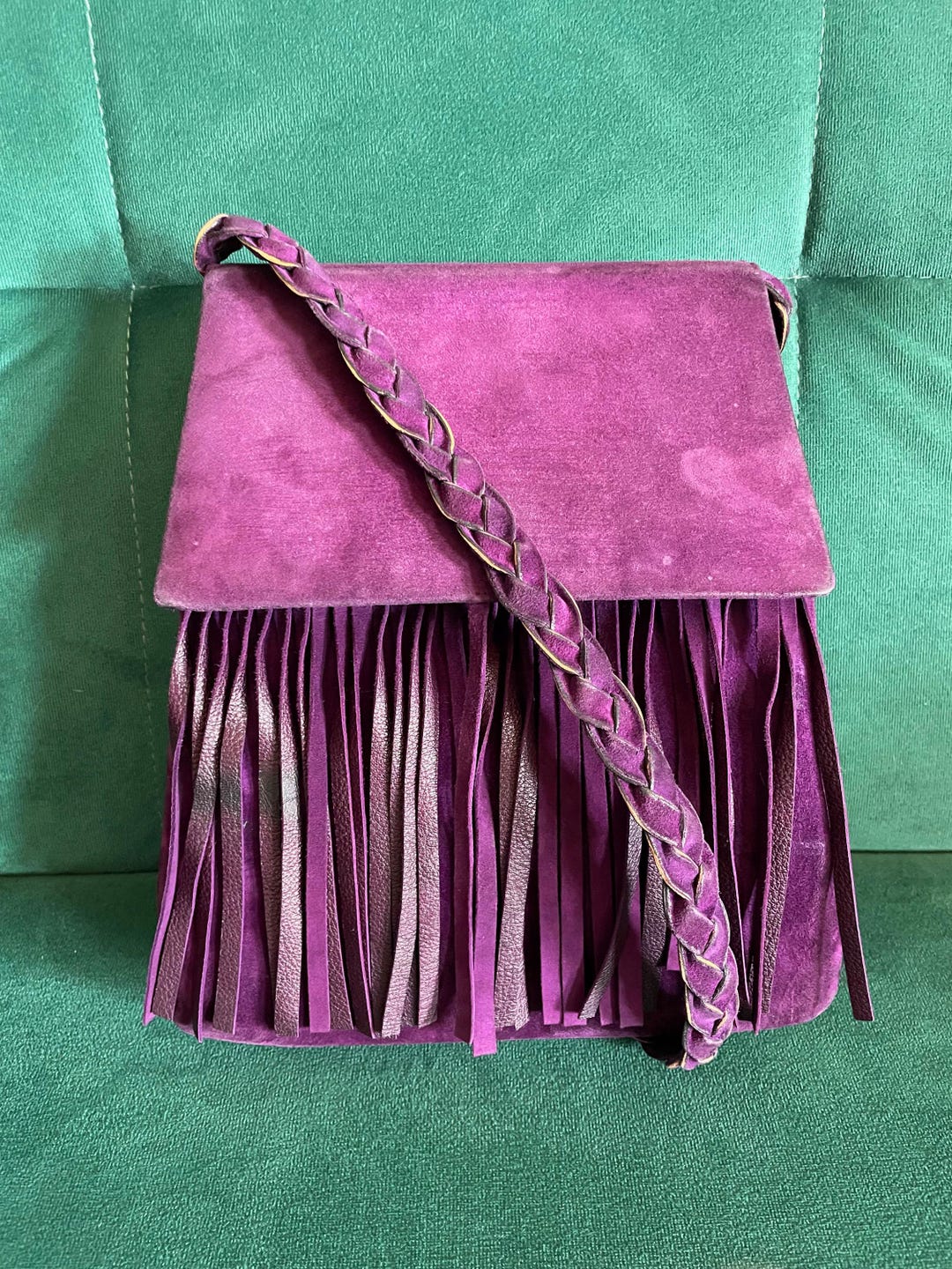 Charles Jourdan Paris Tasche, Wildleder Mit Fransen, 60er Jahre ...