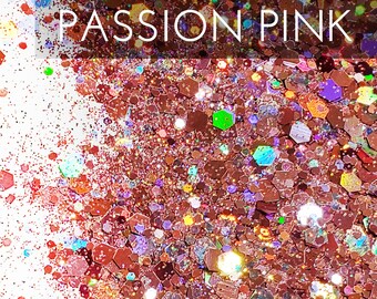 Roller Rink Pink Glitter Pink Holo Glitter Custom Mix Holo | Etsy