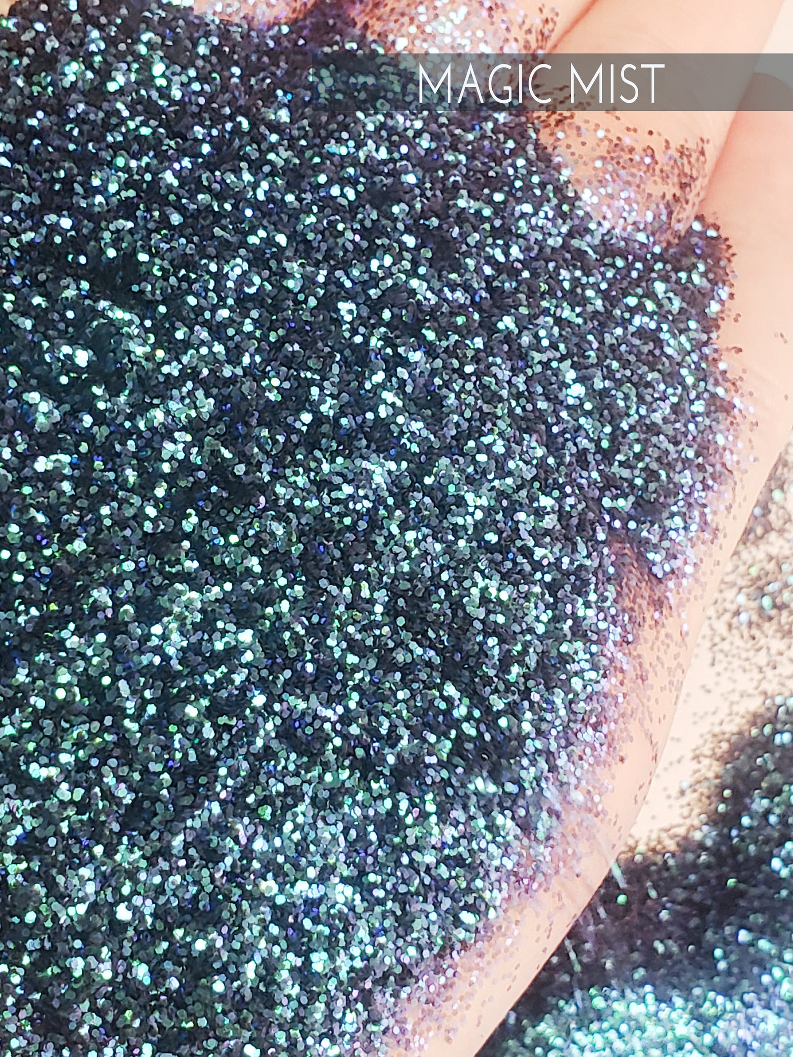 Magic Mist blue glitter .015 hex poly glitter glitter for | Etsy