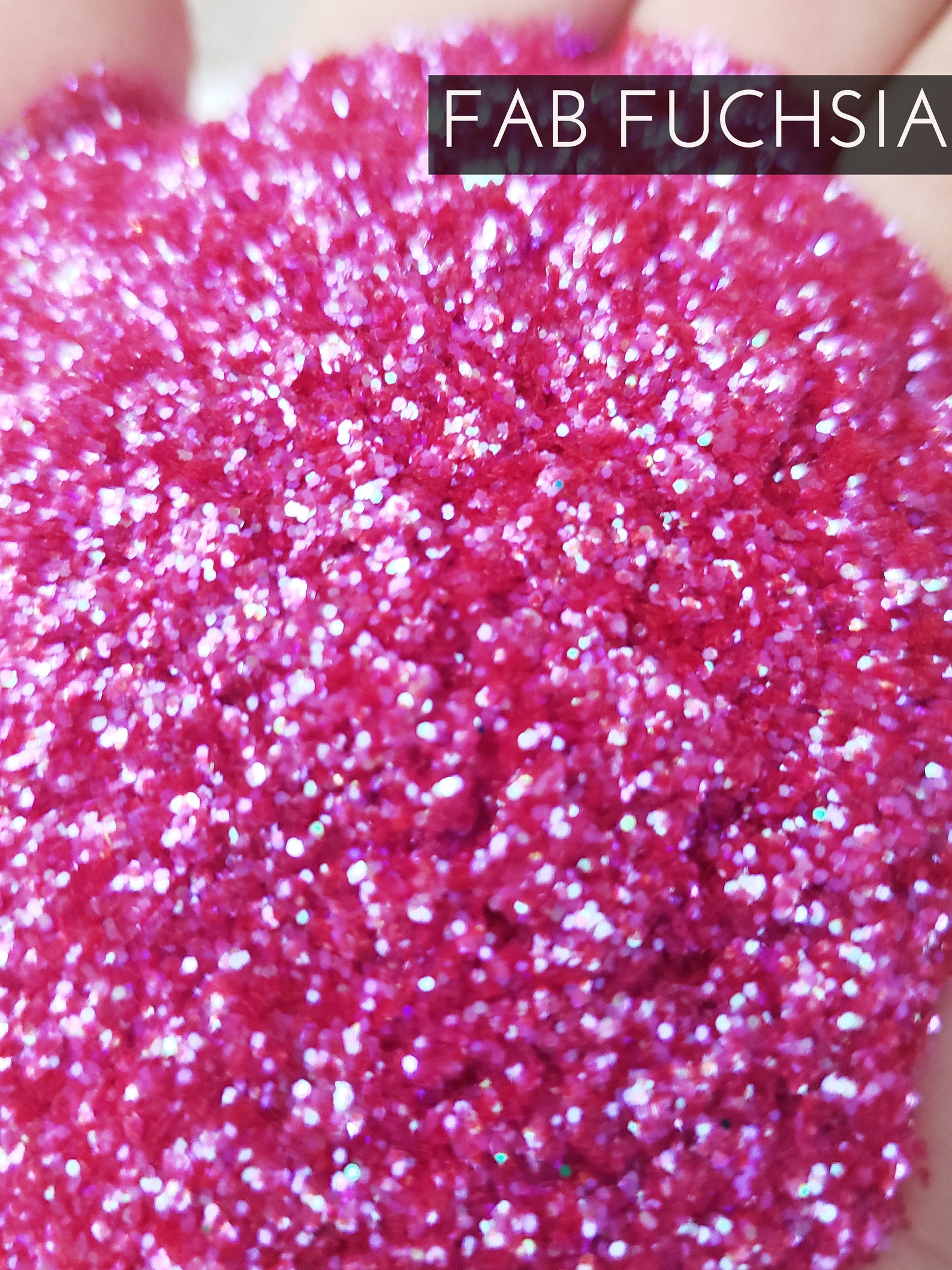 Fab Fuchsia Pink Polyester Glitter .015 Hex Glitter Fine Hot - Etsy