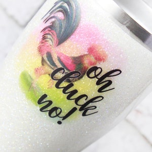 Oh Cluck No With Rooster Clear Waterslide Decal Cluck No - Etsy