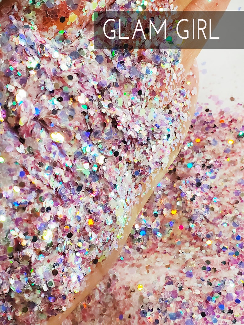 Glam Girl Custom Mix Chunky Hex Poly Glitter Tumbler Making - Etsy