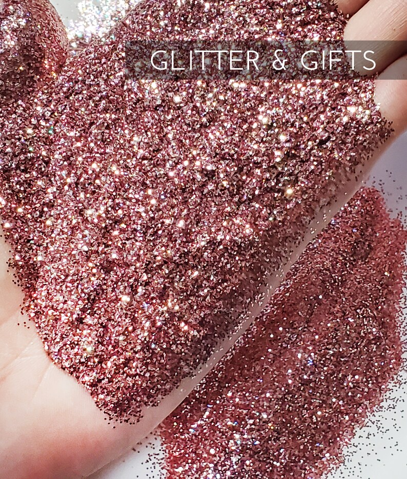 Glitter & Gifts Rose Gold Glitter Rosey Gold Glitter Custom | Etsy