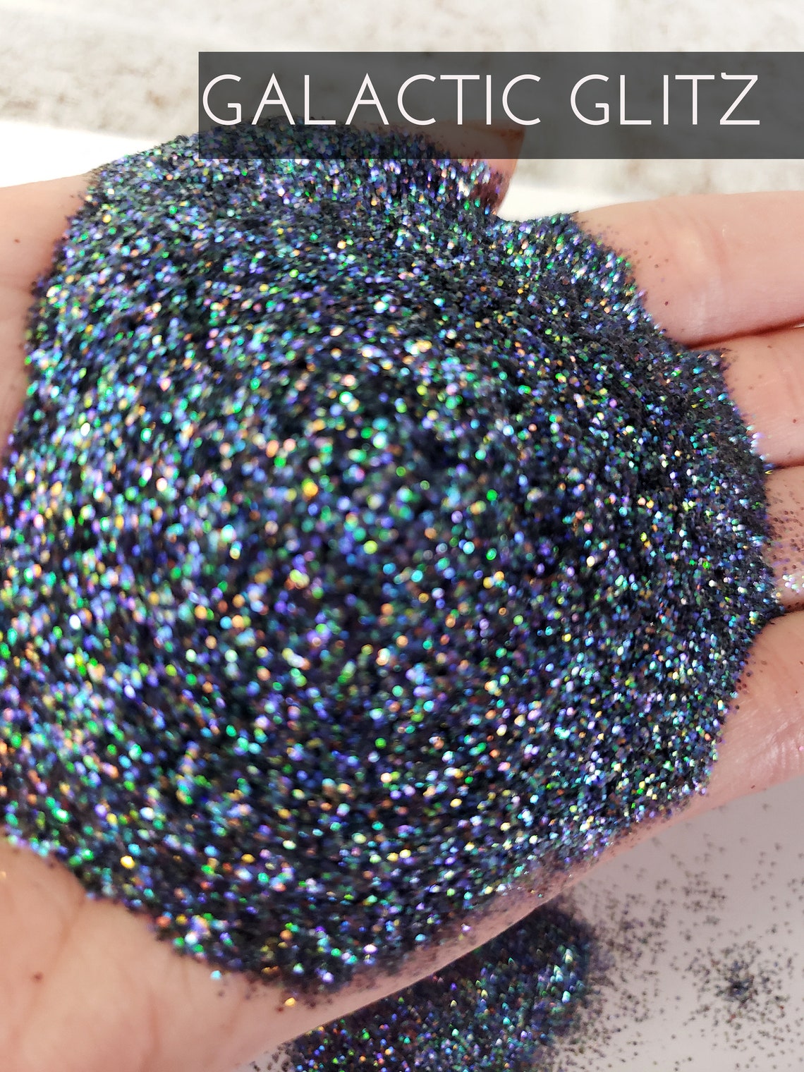 Galactic glitz black glitter .015 hex poly glitter glitter | Etsy