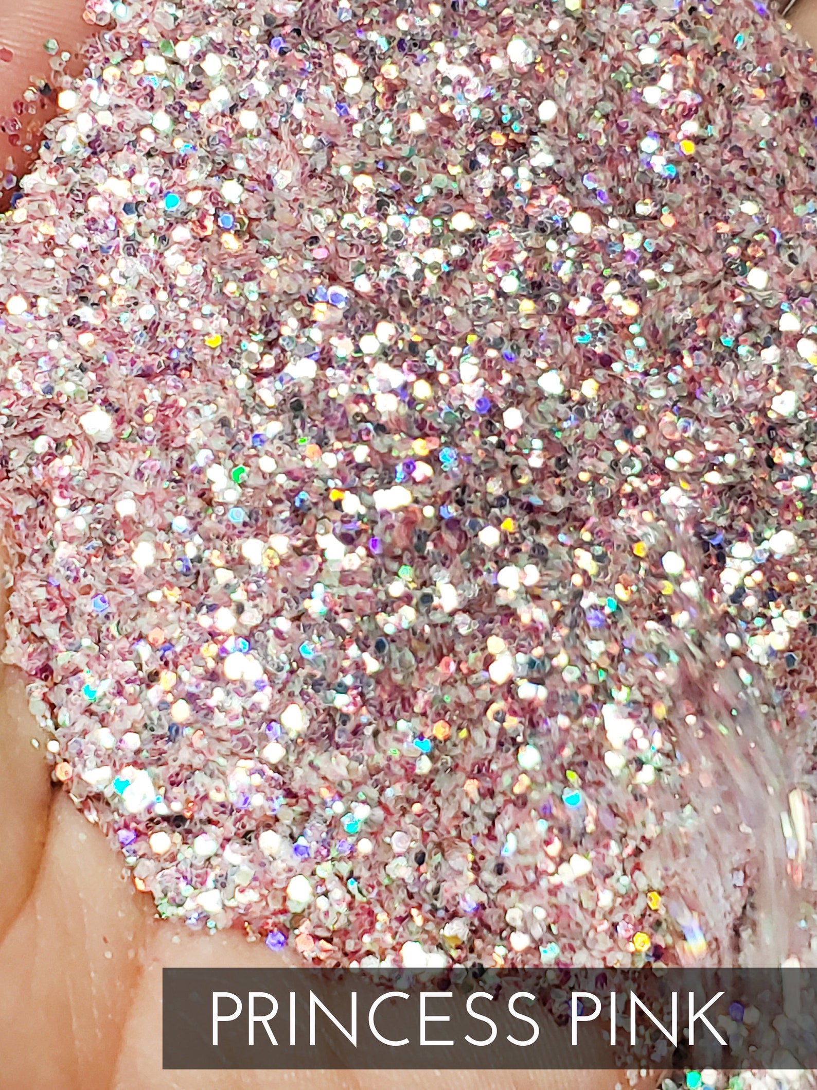 Princess Pink Custom Mix Chunky Hex Poly Glitter Tumbler - Etsy