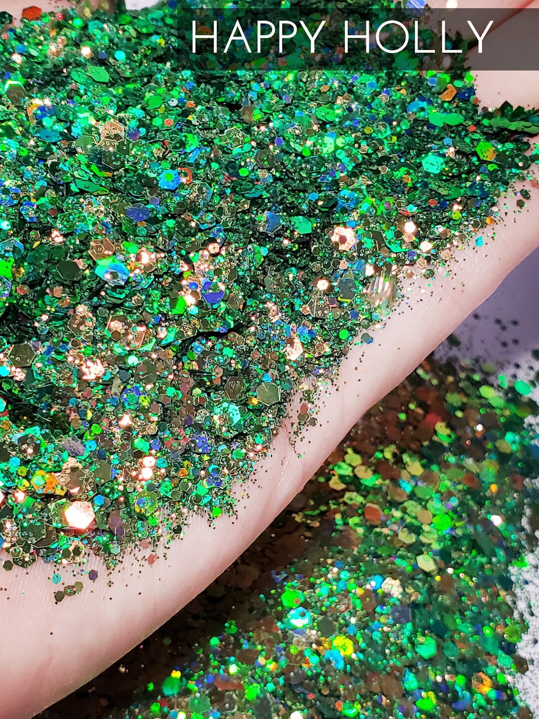 Happy Holly Color Shift Glitter, Green to Gold Color Shift Glitter ...